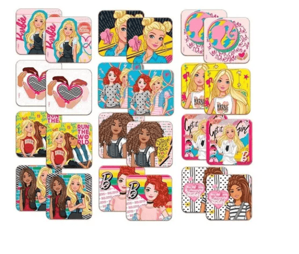 BARBIE JOGO DA MEMORIA 12 PARES (24 PCS) CAR - Casa dos Plásticos
